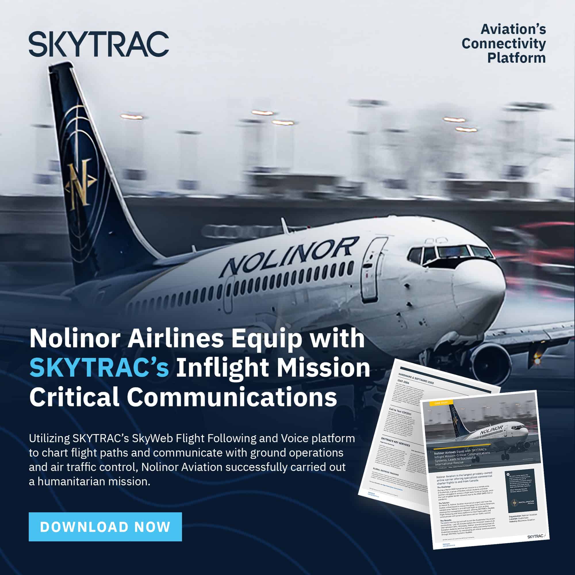 Case Study: Nolinor Airlines Equip with SKYTRAC’s Inflight Mission ...